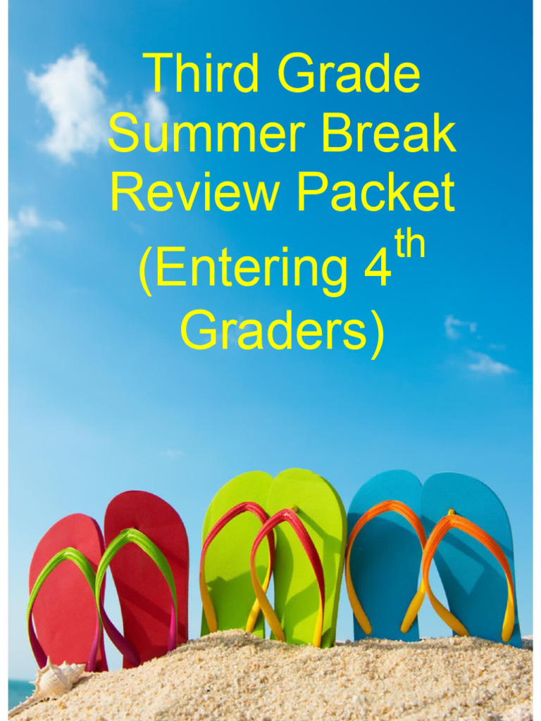4th Grade Summer Packet 2016 Word | PDF | Tooth Fairy | Plural