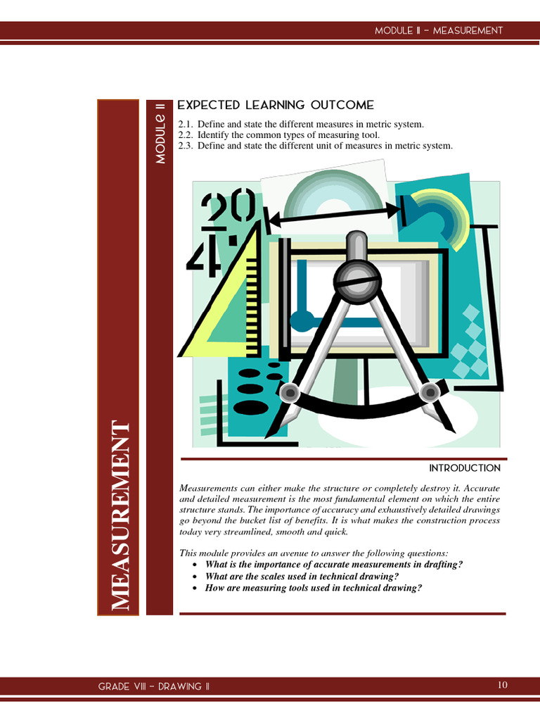 Drawing2 Module2 | PDF | Foot (Unit) | Metre