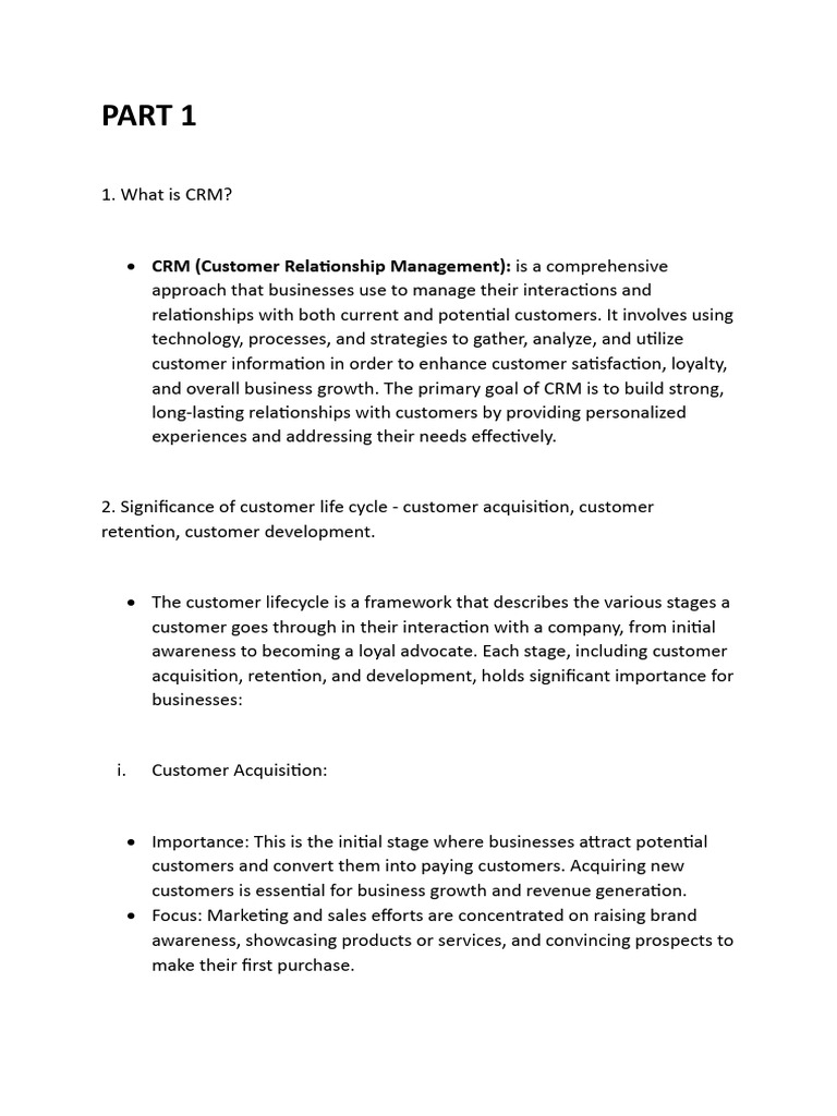 Customer Relationship Management Pdf Customer Relationship