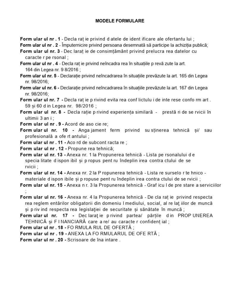 Formulare Standard | PDF