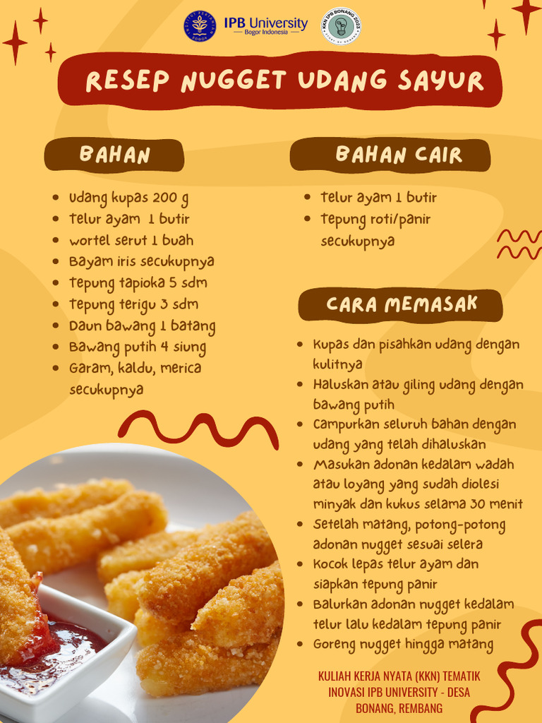 Resep Nugget Udang | PDF