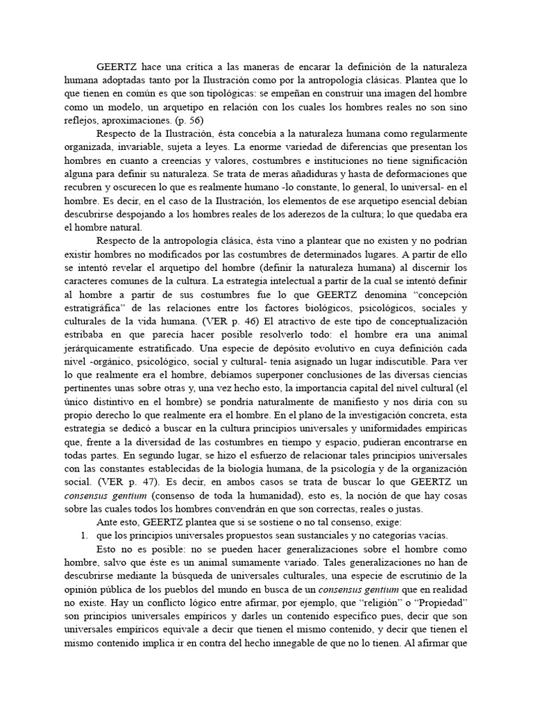 GEERTZ, Clifford. 1986. - El Impacto Del Concepto de Cultura en El ...