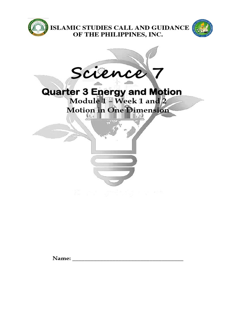 Q3.Module-1 Science | PDF | Velocity | Acceleration