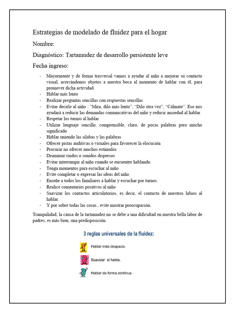 Estrategias de Modelado de Fluidez para El Hogar | PDF