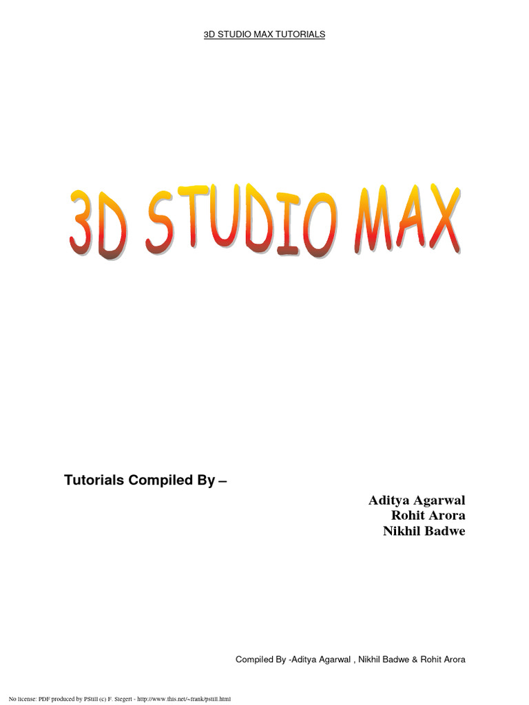 3 Dsmax 4 | Download Free PDF | Window (Computing) | Autodesk 3ds Max