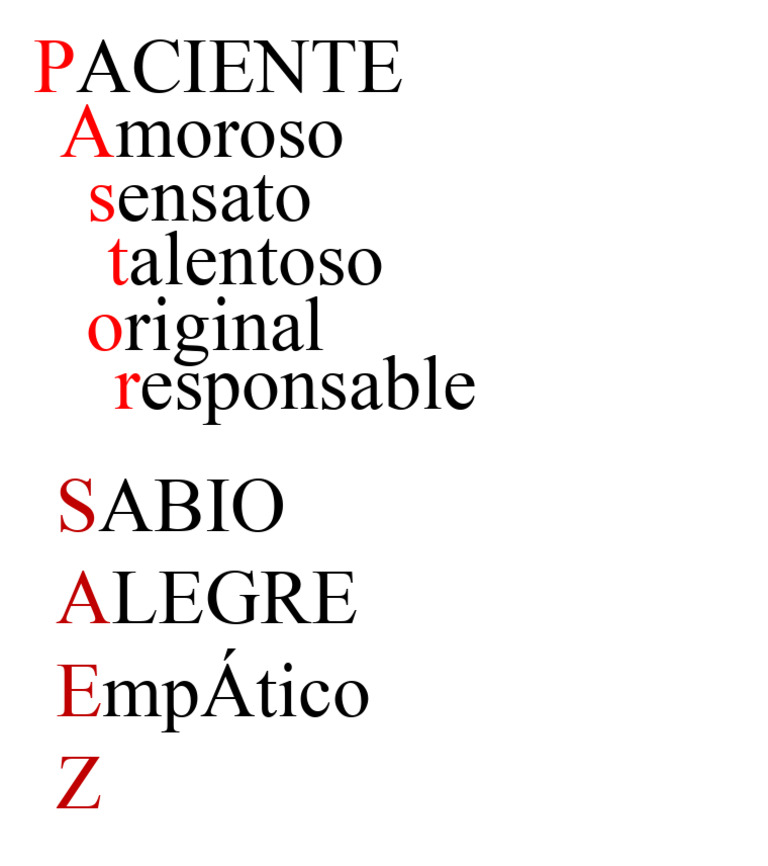 Pastor Acrostico | PDF