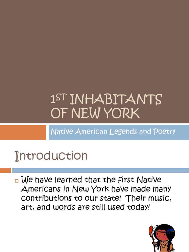 1st Inhabitants of New York | PDF | Poetry | Curriculum