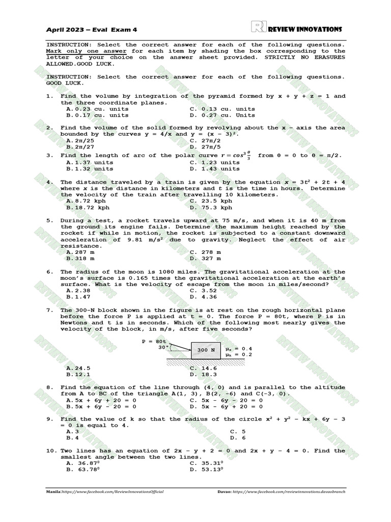 Eval 4 April 2023 | PDF | Strength Of Materials | Stress (Mechanics)