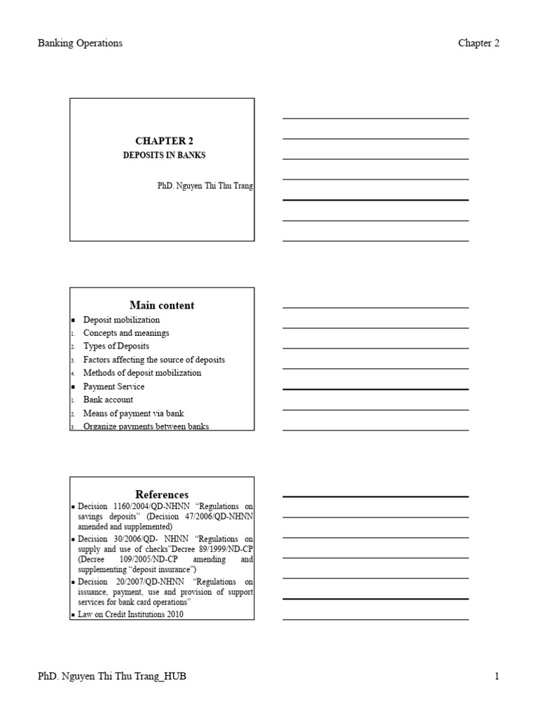 Chapter 2 | PDF | Cheque | Banks