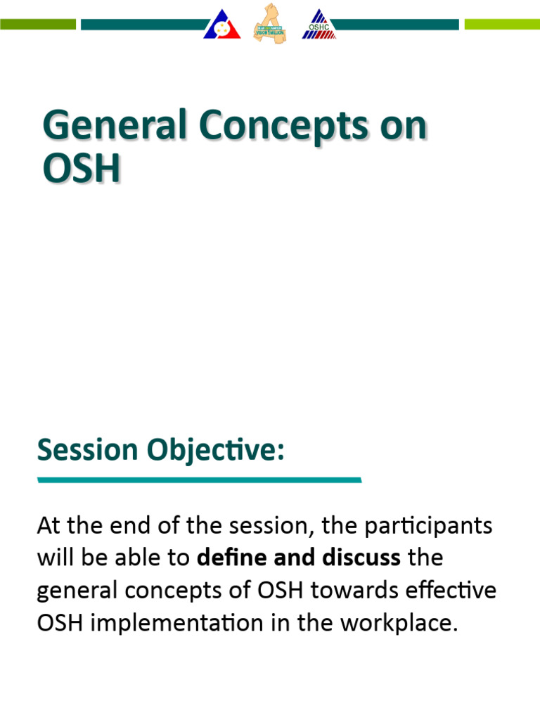 Module 2 - General Concepts On OSH - BOSH For SO1 | PDF | Occupational ...