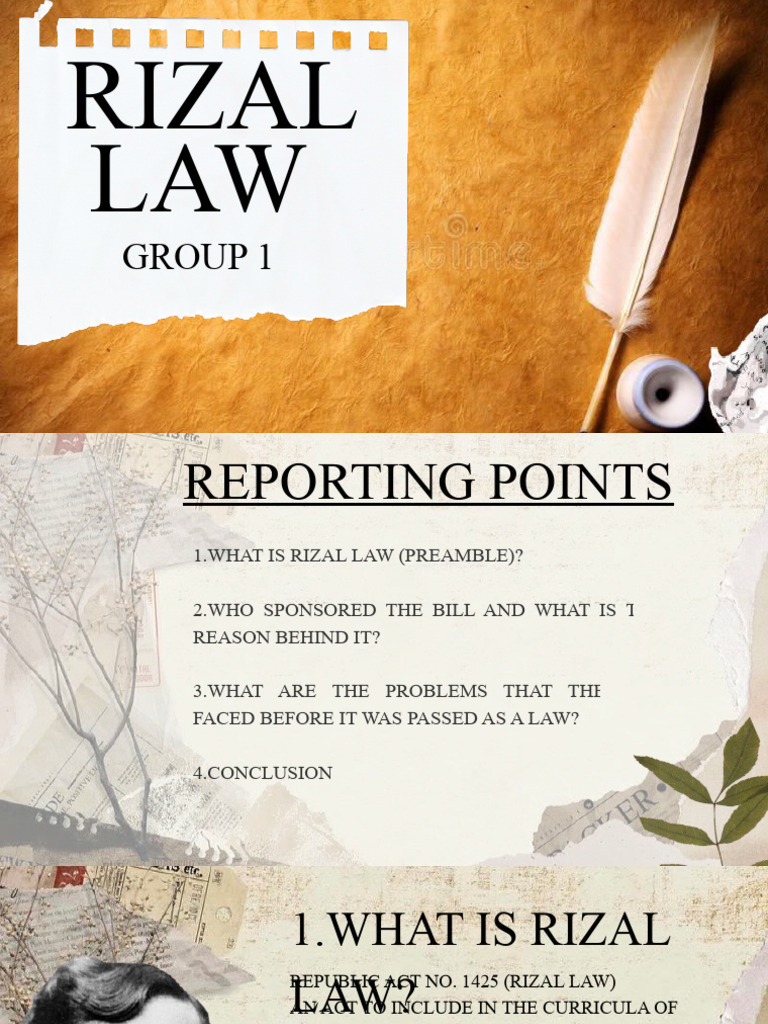 Rizal Reporting | PDF