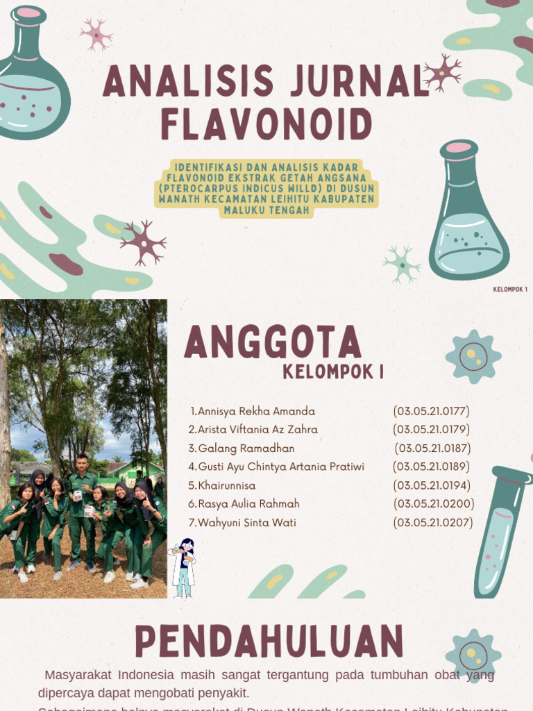 Analisis Flavonoid Getah Angsana Maluku | PDF