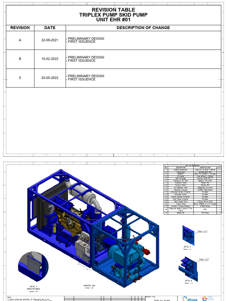 Triplex Pump Unit Serva TPD600 Equipment Layout & Description | PDF ...