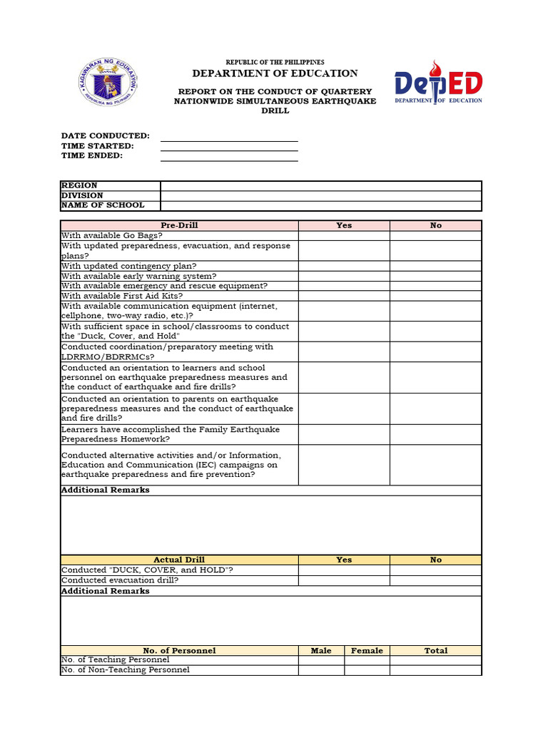 DRRM Annex B. Nsed | PDF DRRM Annex B. Nsed | PDF