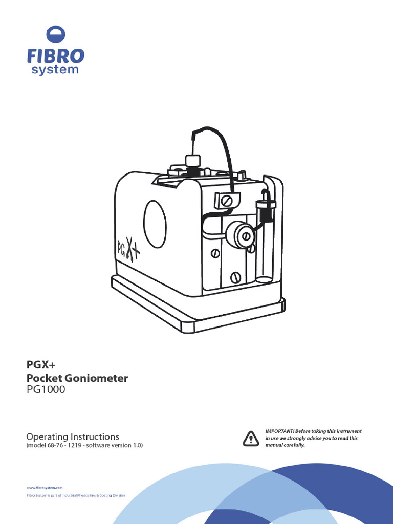 PGX Pocket Goniometer pg1000 m44 Model6876 12 | PDF | Wetting | Drop ...