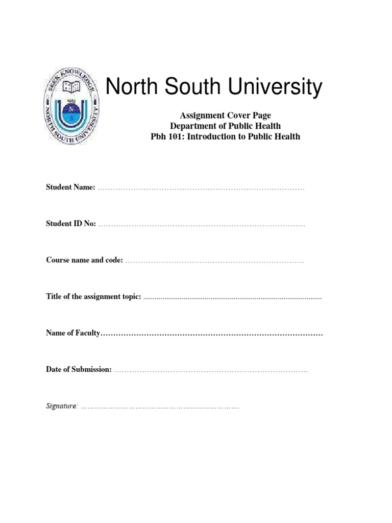 Assignment Cover Page | PDF Assignment Cover Page | PDF