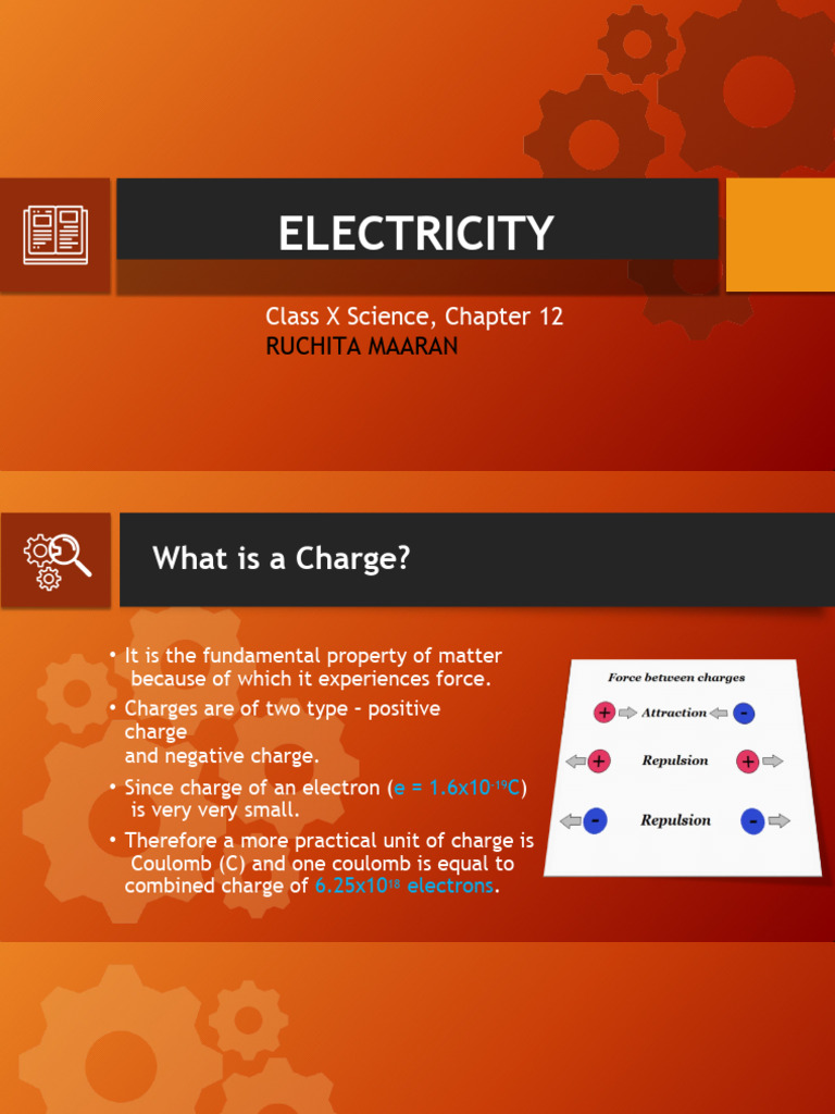 Class X - Electricity PPT Final Modified | PDF | Electrical Resistance And Conductance | Voltage
