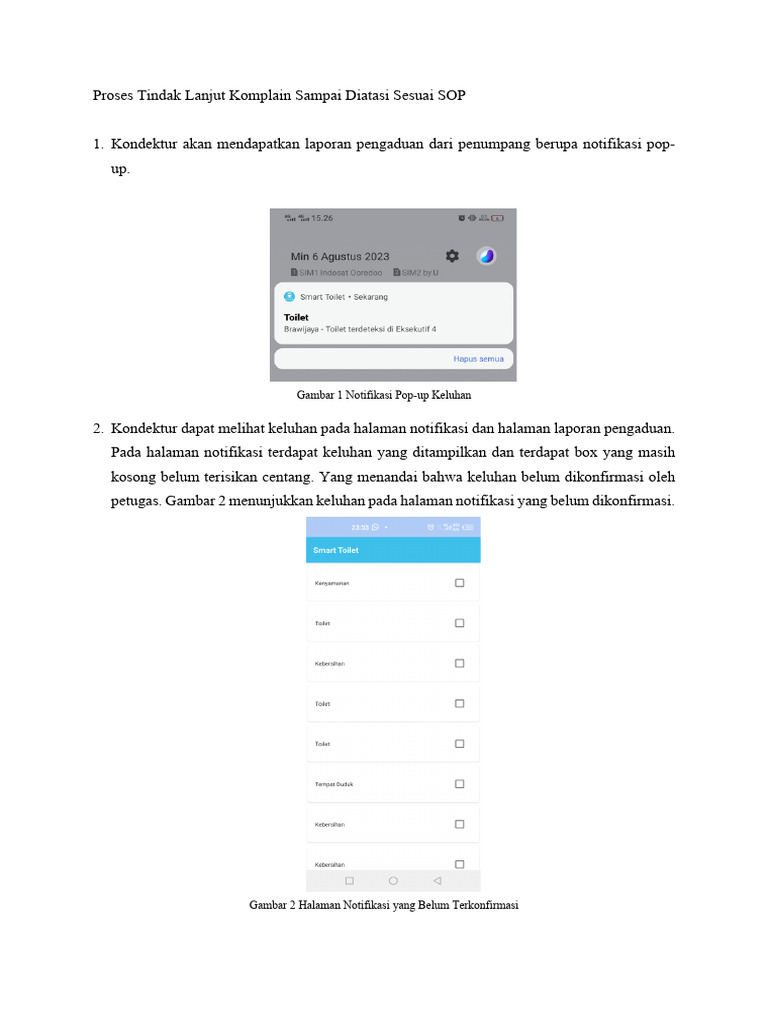 Proses Tindak Lanjut Komplain Sampai Diatasi Sesuai SOP | PDF