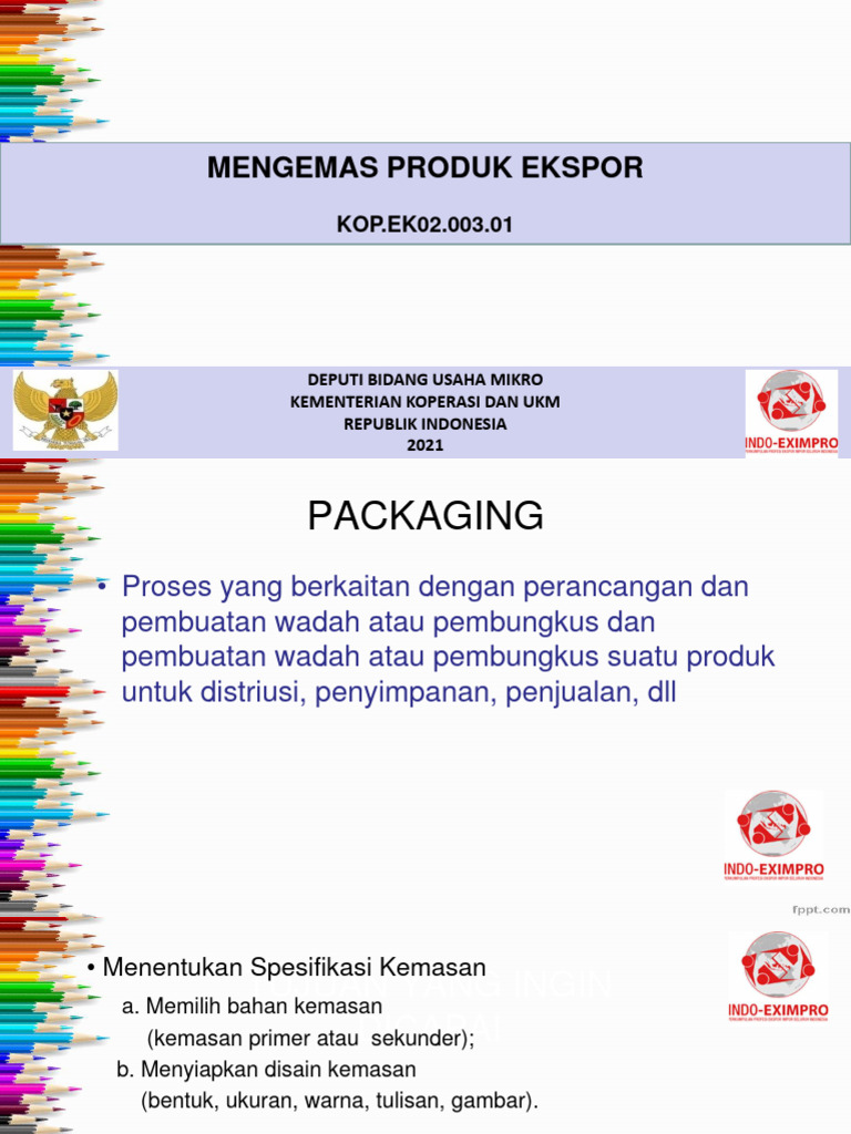 Materi 6 - MENGEMAS PRODUK EKSPOR | PDF