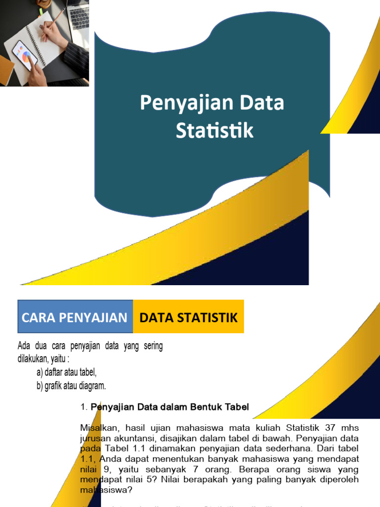 Penyajian Data Statistik | PDF | Komputer