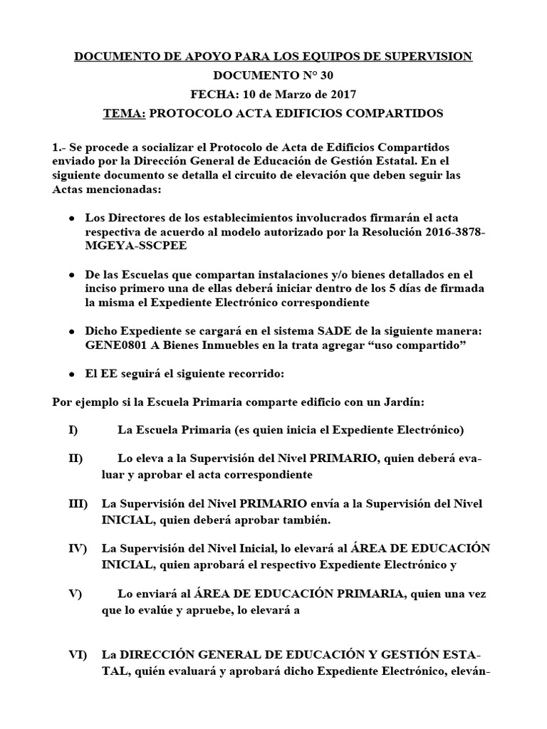 Doc. Apoyo Equipos Supervisión #30 - Protocolo Acta Edificios Compartidos | PDF | Buenos Aires ...