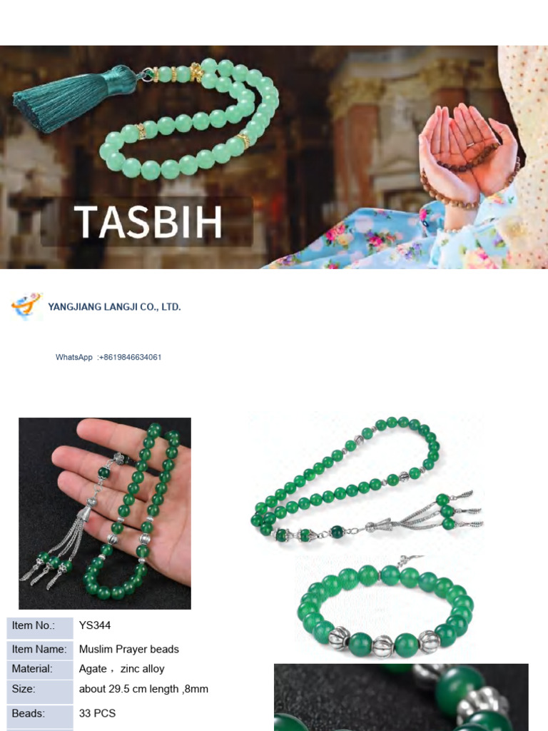 Muslim Prayer Beads Collection | PDF | Bead | Jewellery Components