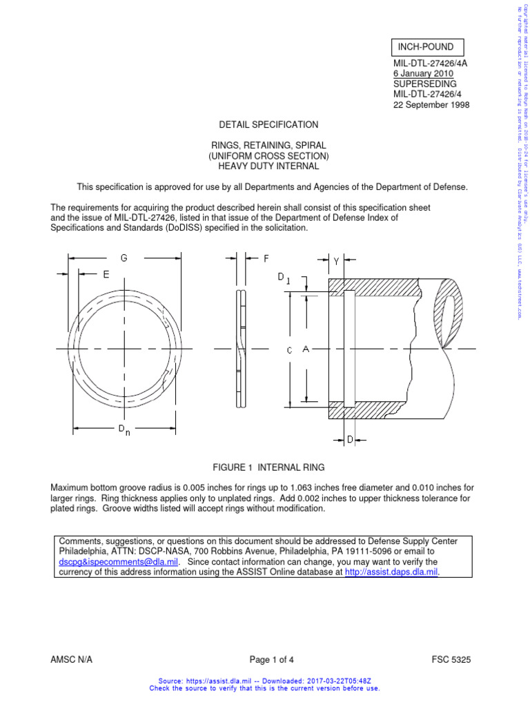 MIL DTL 27426 4 Revision - A | PDF