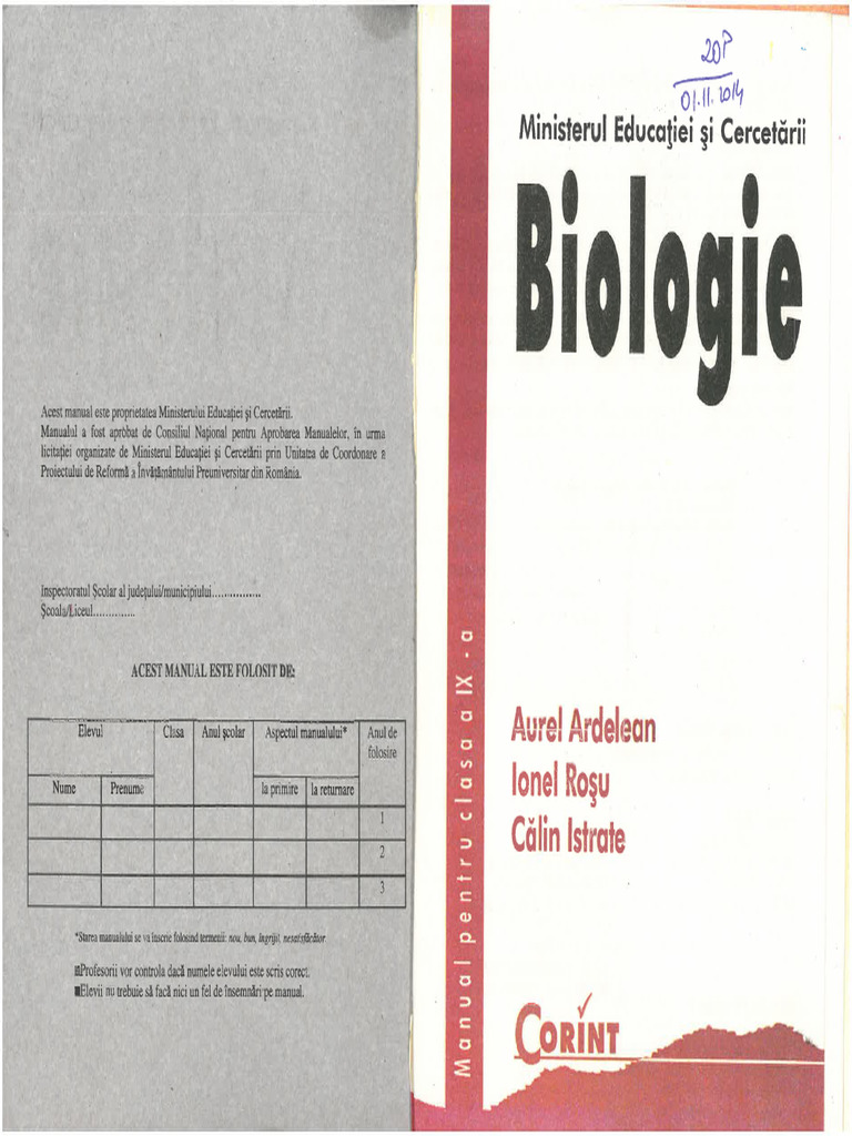 Manual Bio A 9a - Corint | PDF