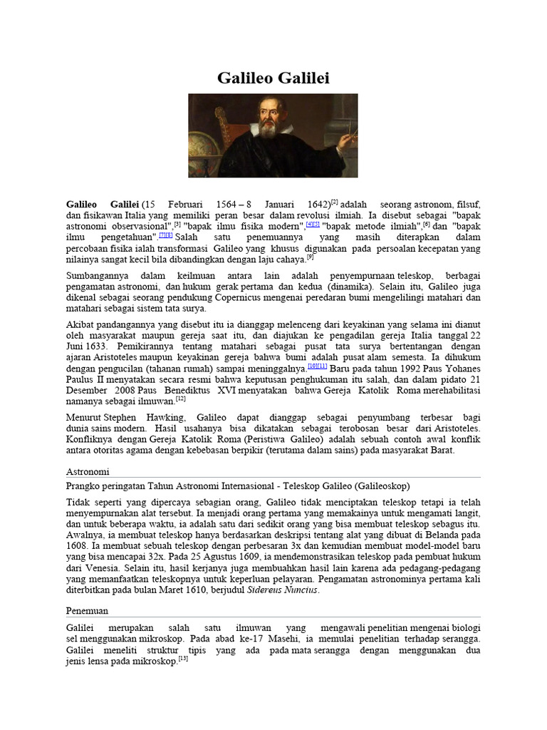 Galileo Galilei | PDF