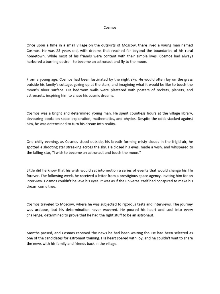 Cosmos | PDF | Moon | Astronauts