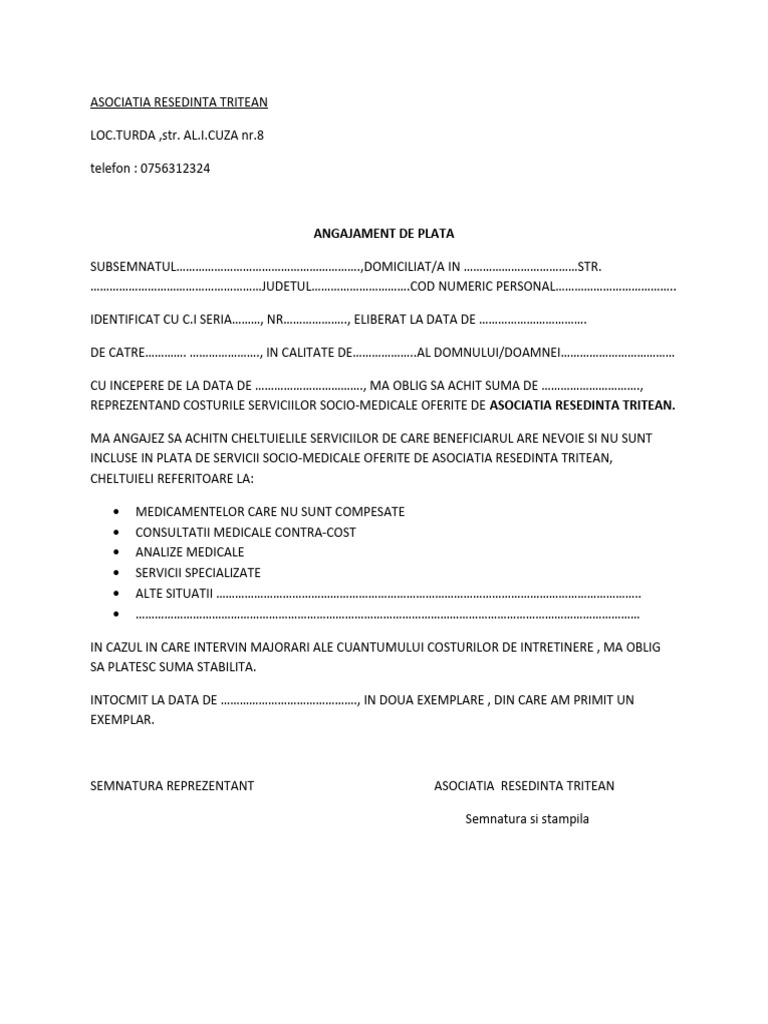Angajament de Plata | PDF
