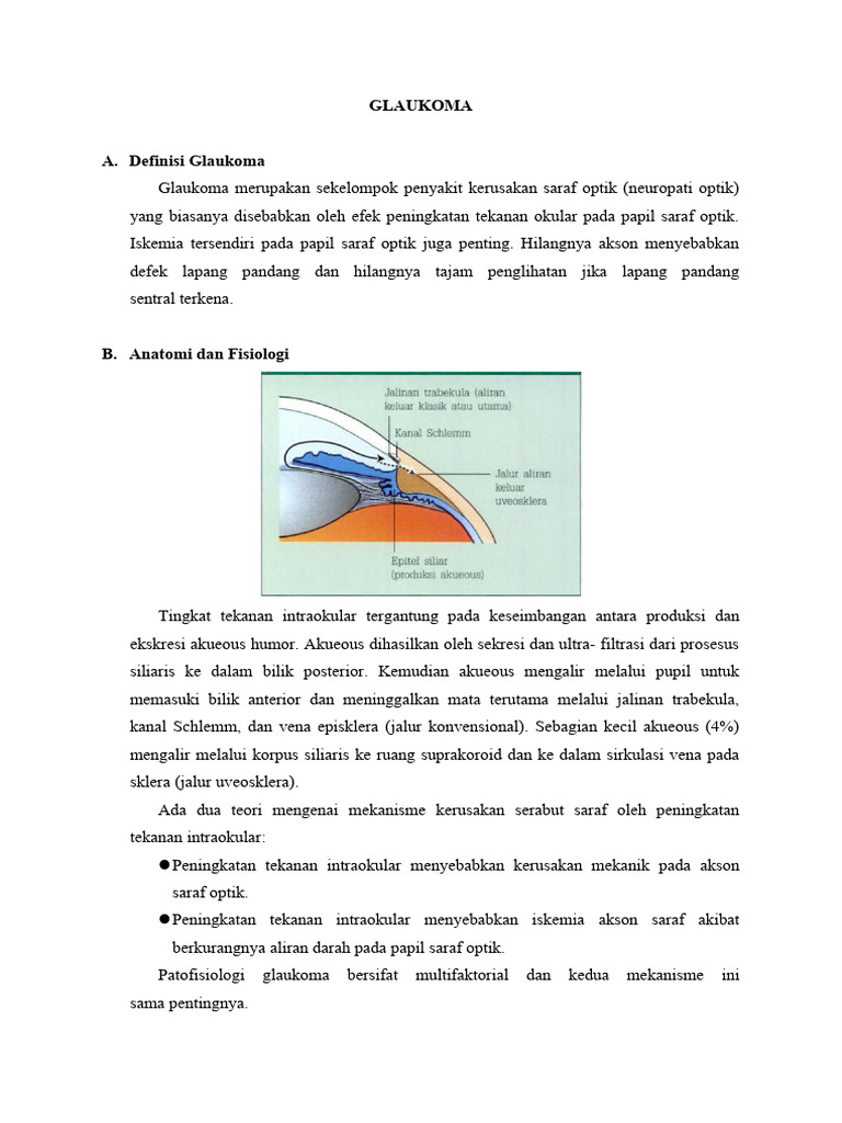 Materi Glaukoma | PDF