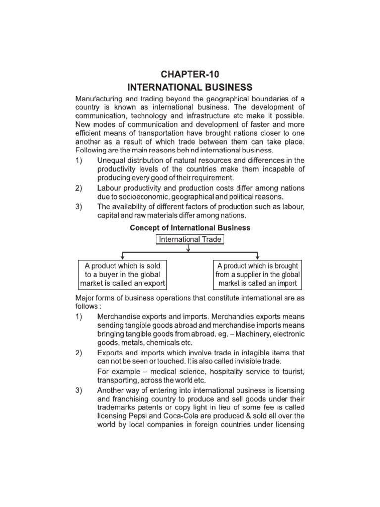 Business Studies Class 11 Study Material Chapter 11 | PDF
