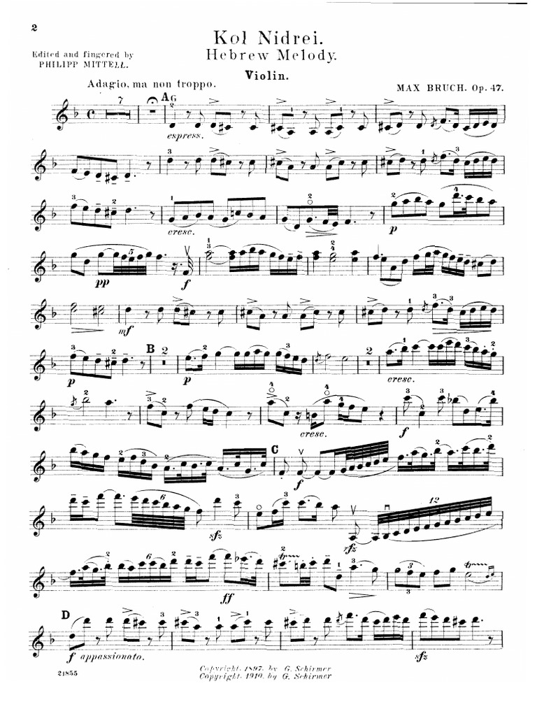 Kol Nidre Violin | PDF