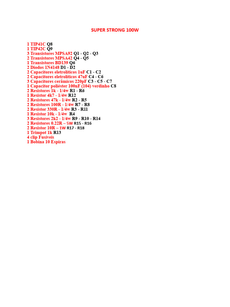 Montagem Super Strong | PDF