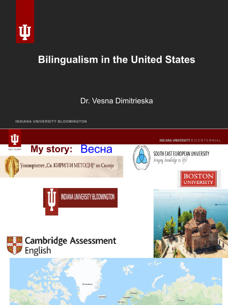Bilingualism in The US - Dimitrieska | PDF | Multilingualism | Cognitive Science