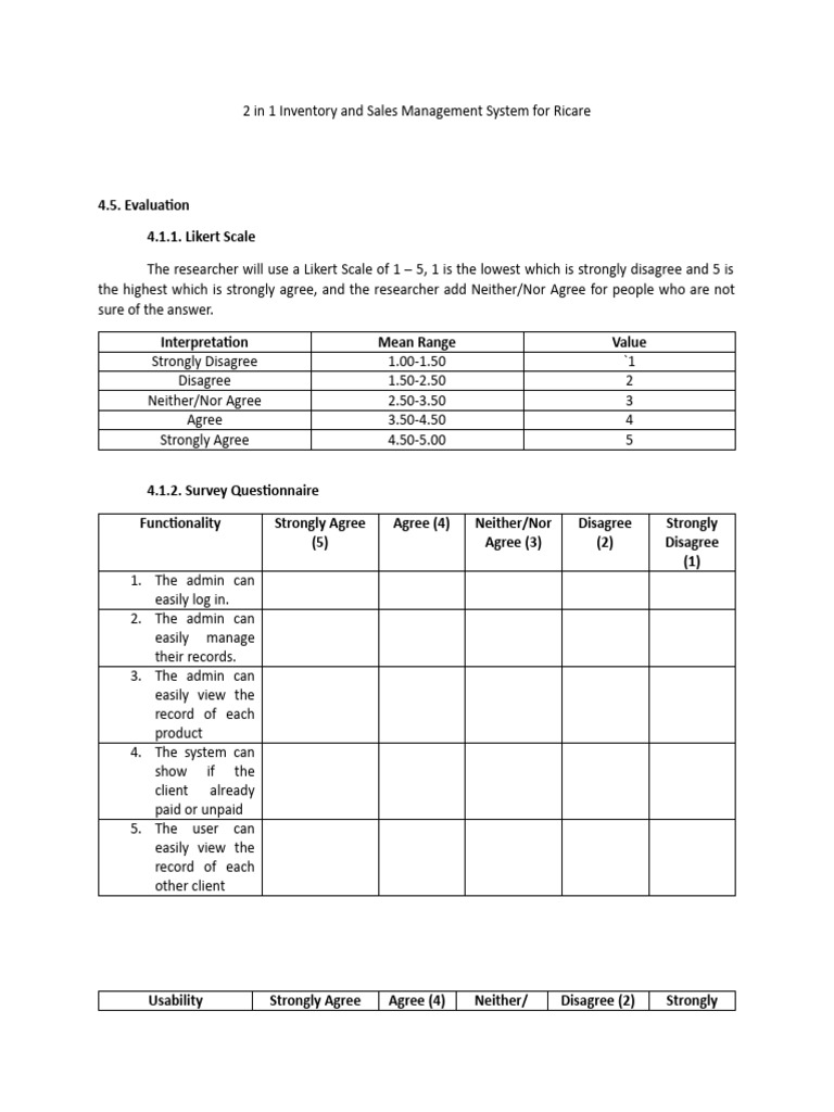 Inventory & Sales System Insights | PDF | Inventory | Usability