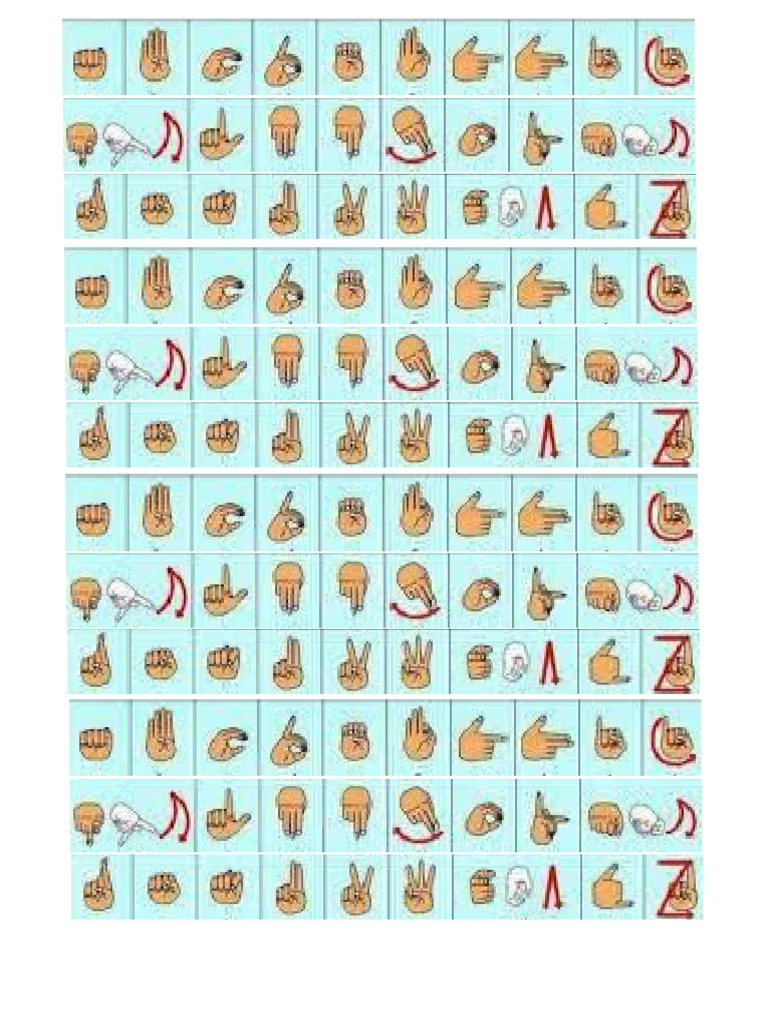 Abecedario en Manitas | PDF