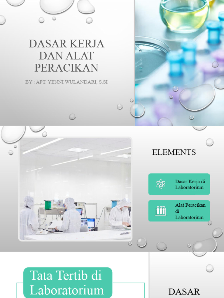 Dasar Kerja Dan Alat Peracikan | PDF