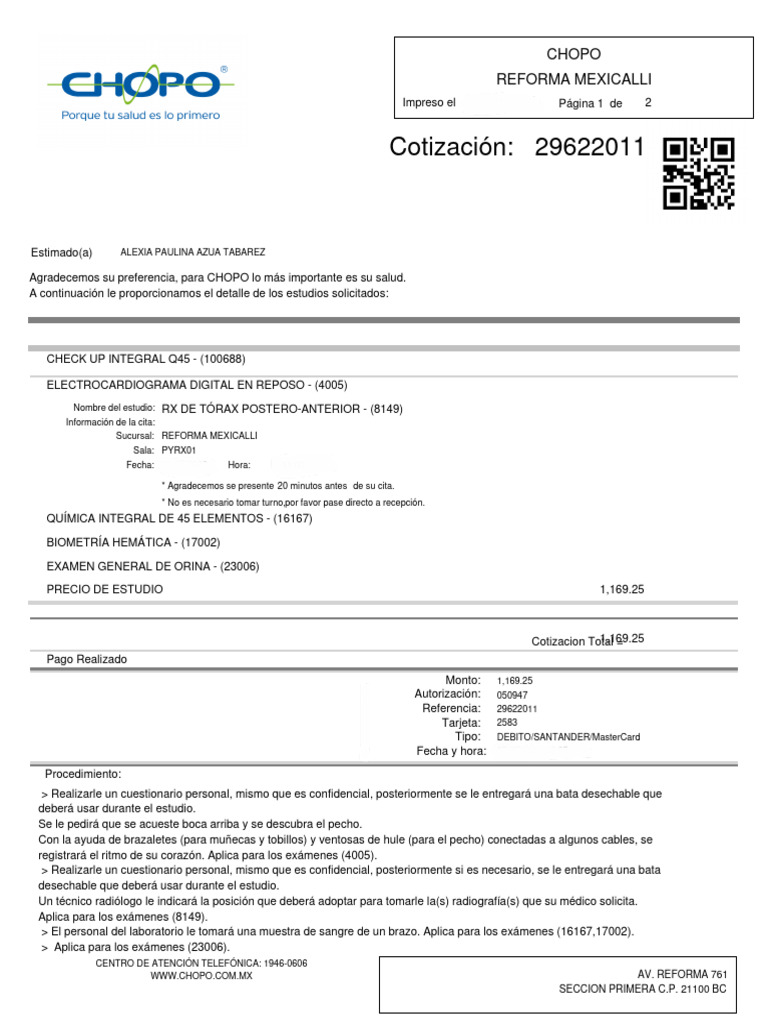 Chopo | PDF | Especialidades Medicas | Medicina CLINICA