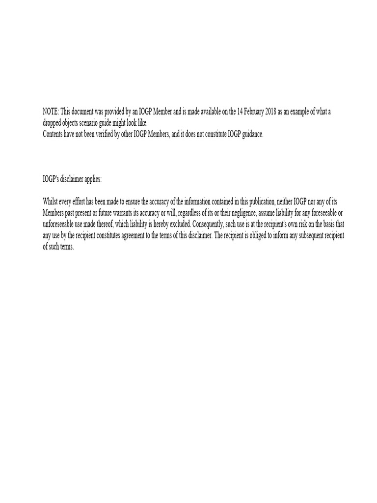 Dropped Objects Scenario Guide | PDF | Crane (Machine) | Scaffolding