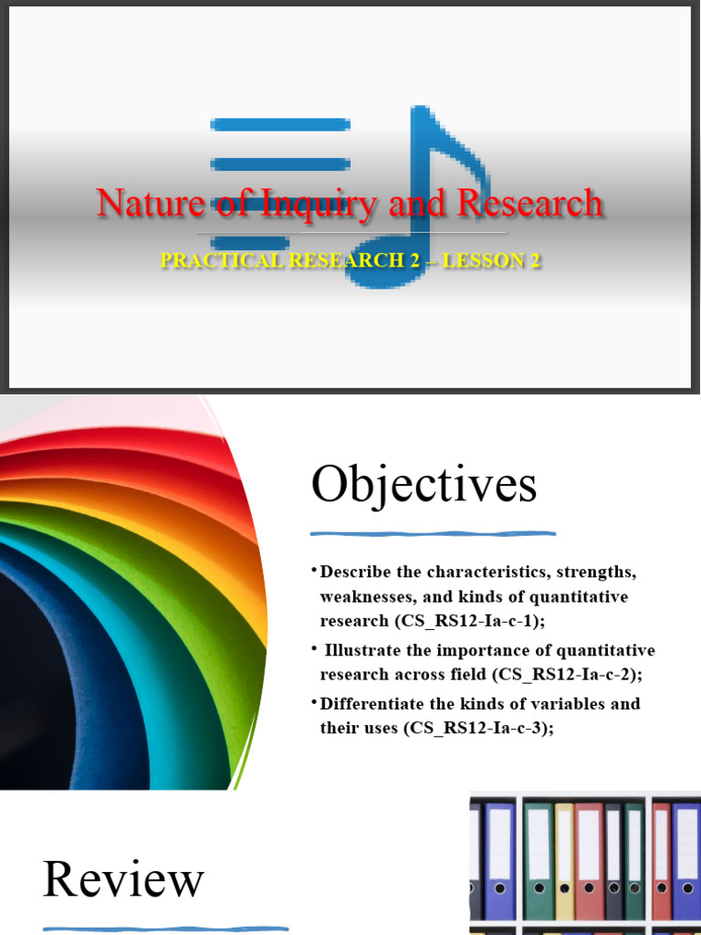 PR 2 Lesson 2 - Nature of Inquiry and Research | PDF | Quantitative ...