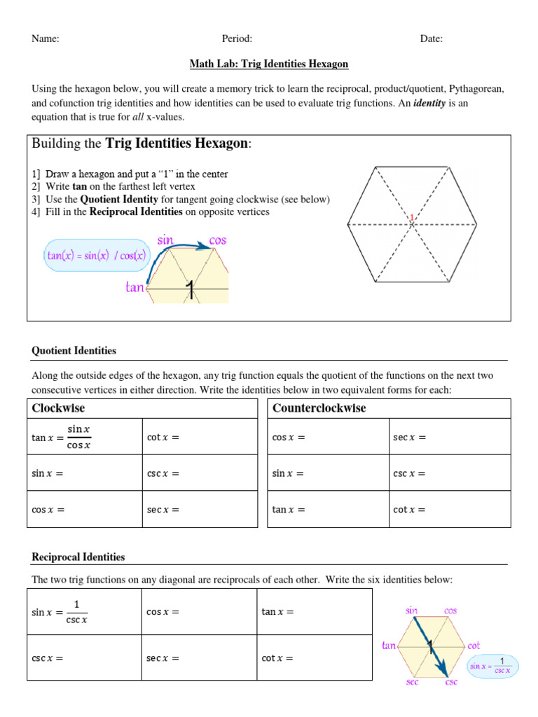 Super Hexagon - Trigonometric Identities | PDF | Trigonometric ...