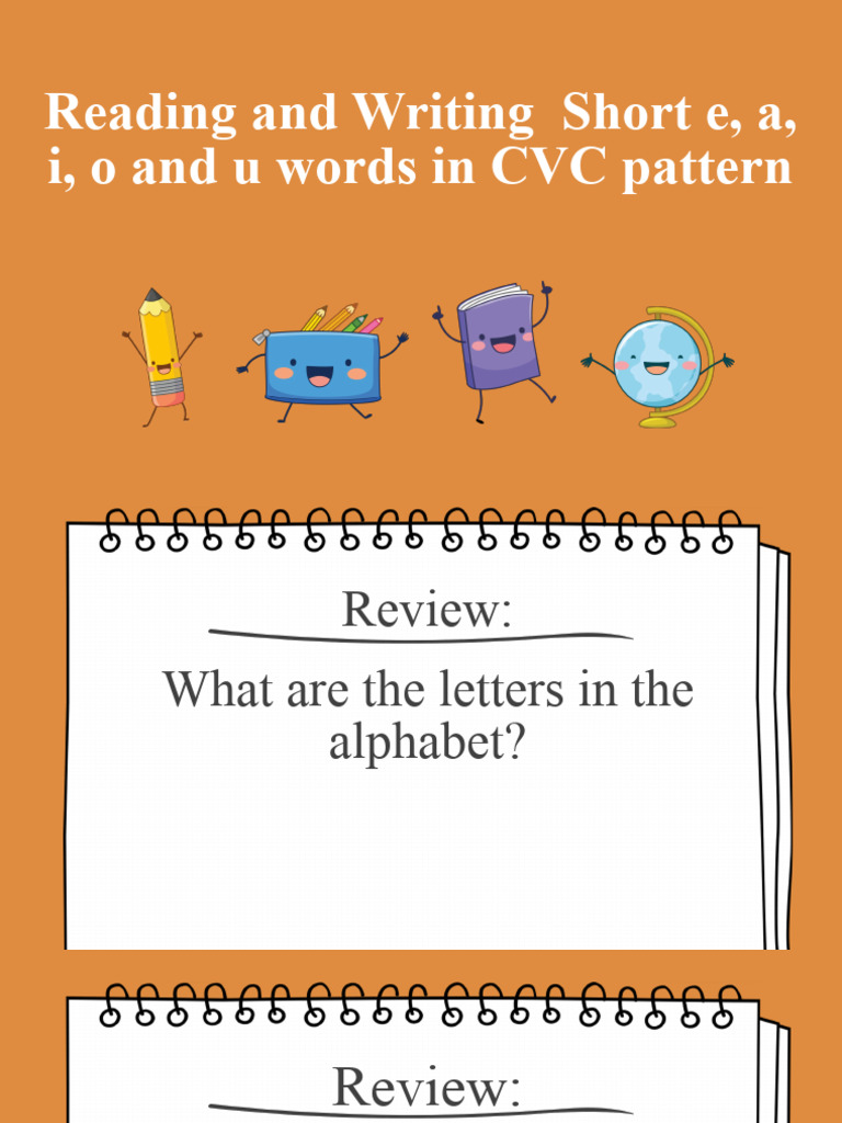 Short Vowel Sound in CVC Pattern | PDF