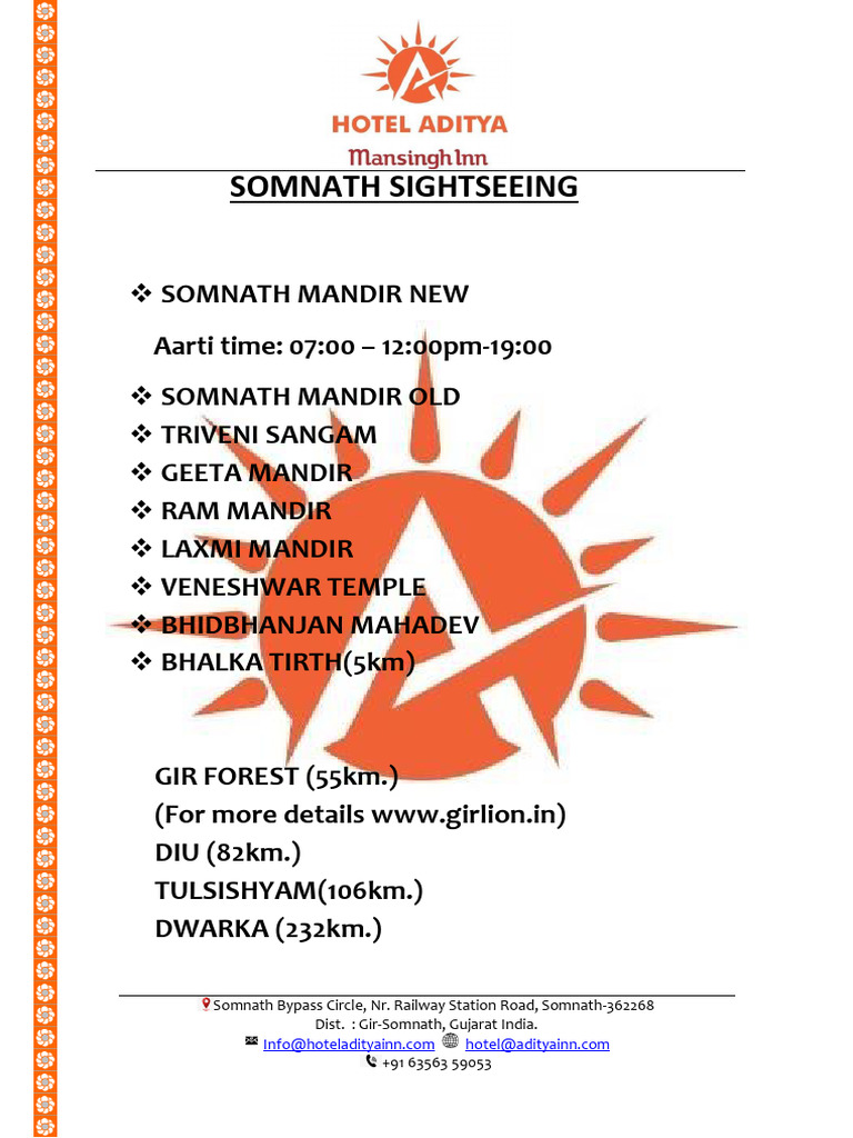 Somnath Sightseeing | PDF