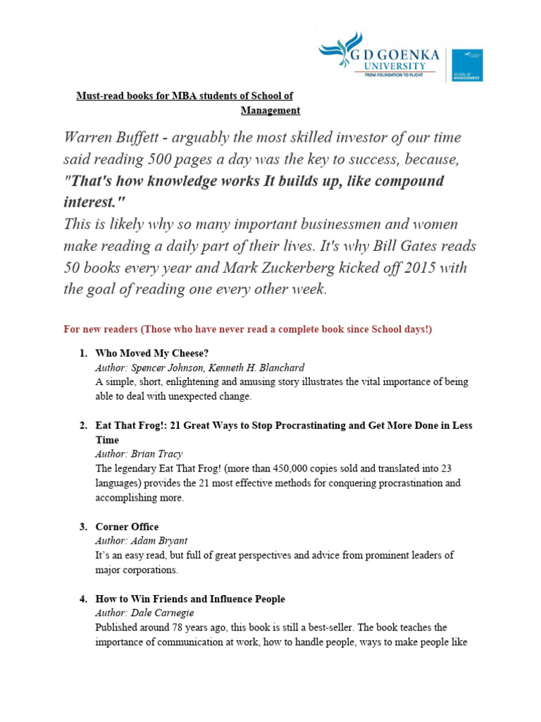 Must Read Books | PDF