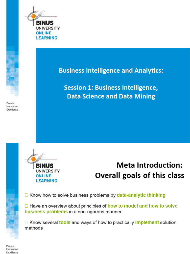PPT1-Buss Intel Analytics | PDF | Business Intelligence | Customer ...