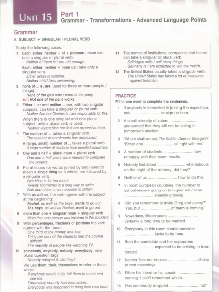 Unit 15 Use of English G | PDF