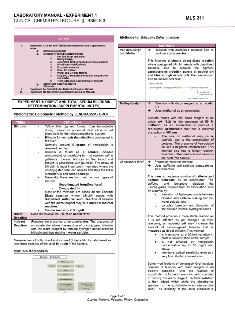 MLS 311L Experiment 1 Trans 1 | PDF | Blood Plasma | Chemical Substances