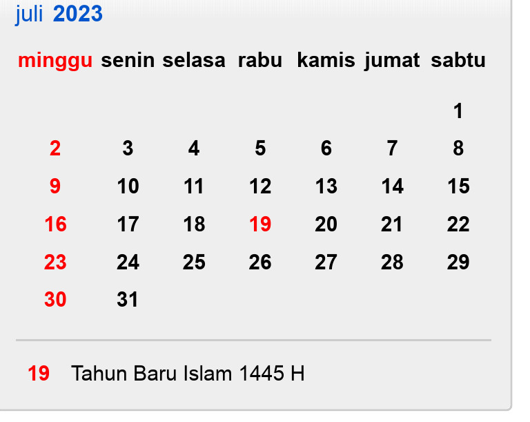 Kalender Libur dan Tanggal 2023 | PDF